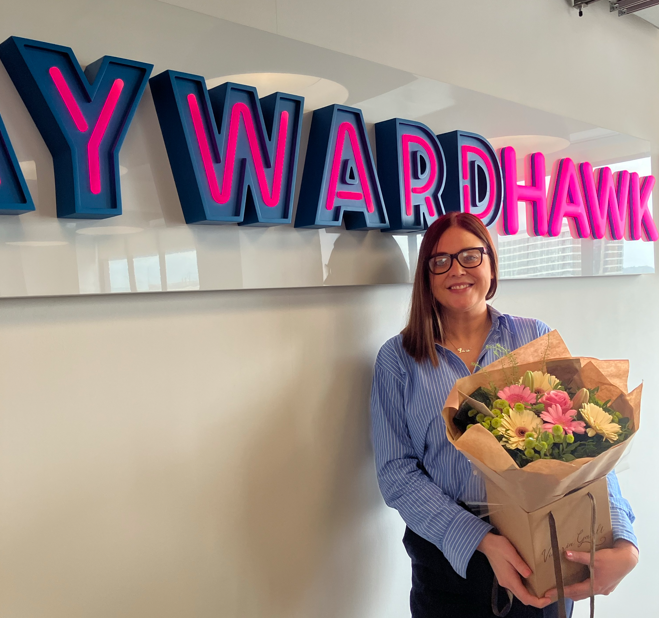 Gemma celebrates 5 years at Hayward Hawk!